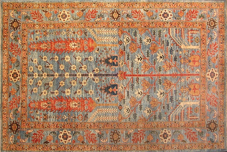 Blue Tree Rug - Oriental Rugs - Nomad Rugs