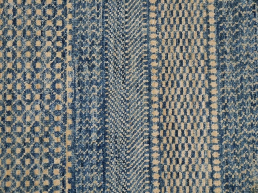 Blue Bands Runner - Oriental Rugs - Nomad Rugs